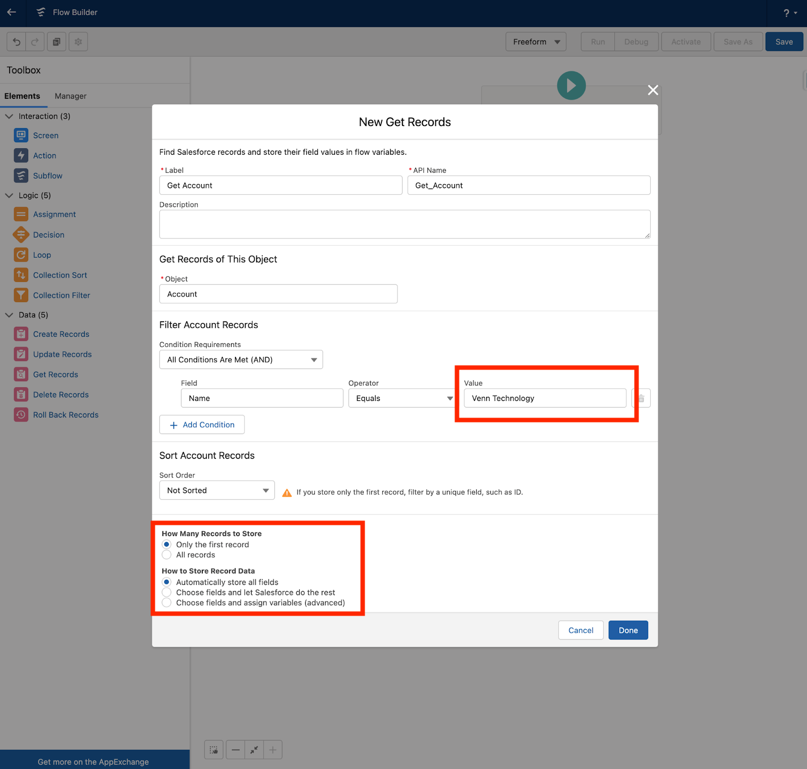 Salesforce Flow Basics: Data Elements, Decision, and Assignment